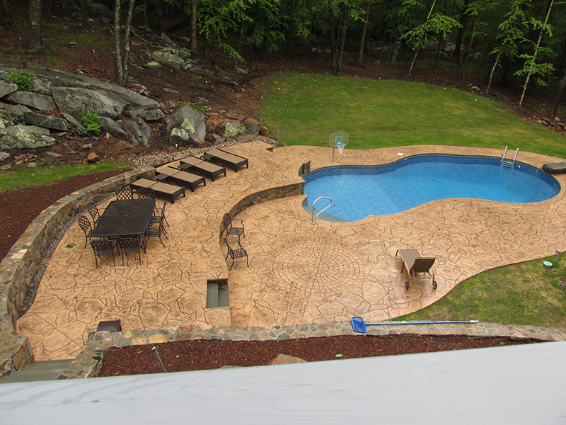 Mancini Pool Decks Stamped Concrete Patios CT | Swimming Pool Deck ...