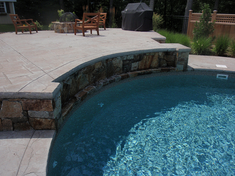 Mancini Pool Decks Natural Stone Wall Masonry in Connecticut - Mancini ...