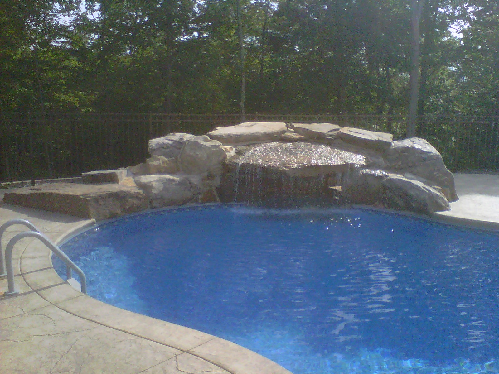 Mancini Pool Decks Custom Pool Water Features | Waterfalls Fountains ...