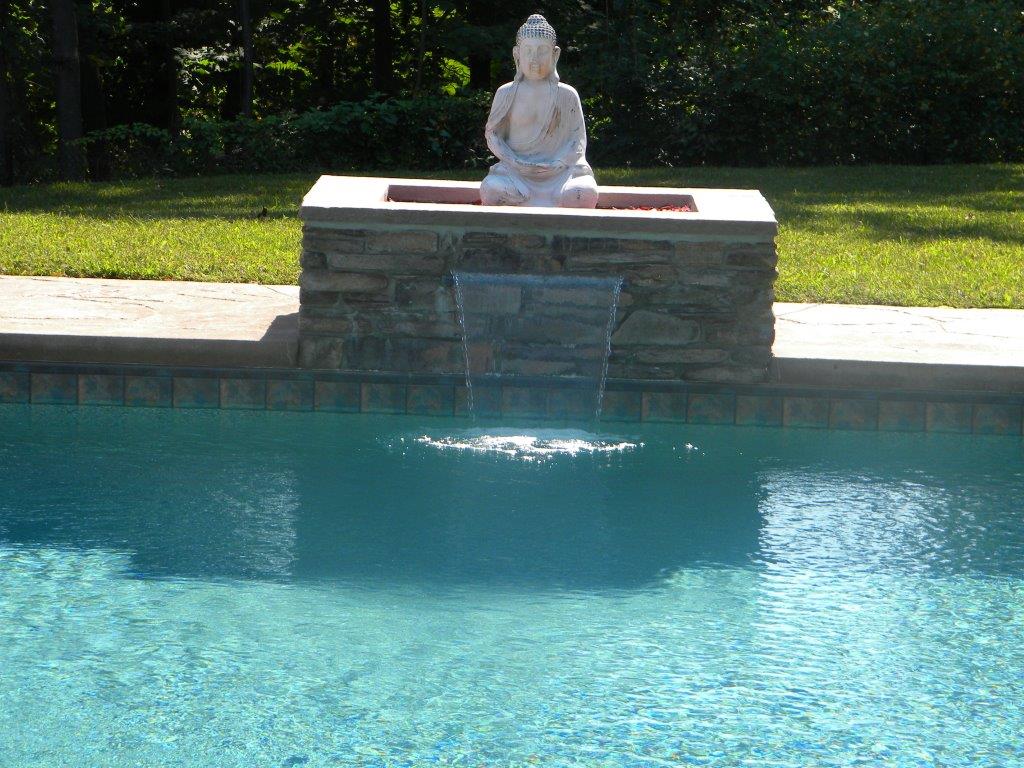 Mancini Pool Decks Custom Pool Water Features | Waterfalls Fountains ...