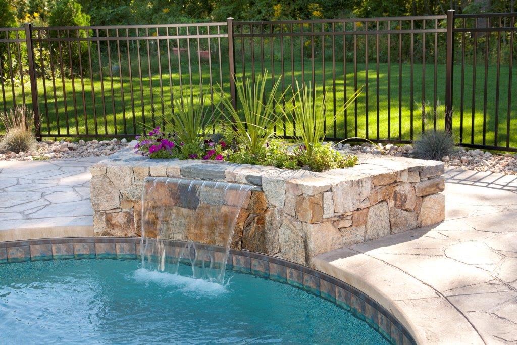 Mancini Pool Decks Custom Pool Water Features | Waterfalls Fountains ...