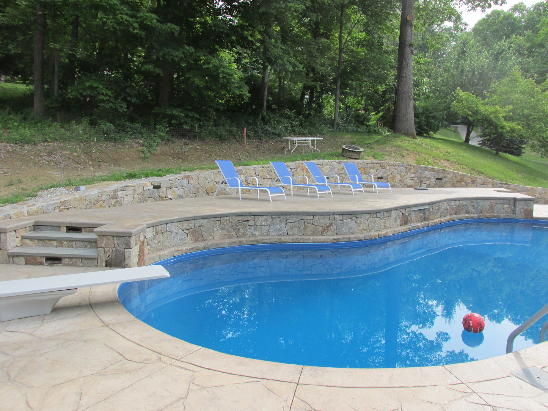 Mancini Pool Decks Natural Stone Wall Masonry in Connecticut - Mancini ...