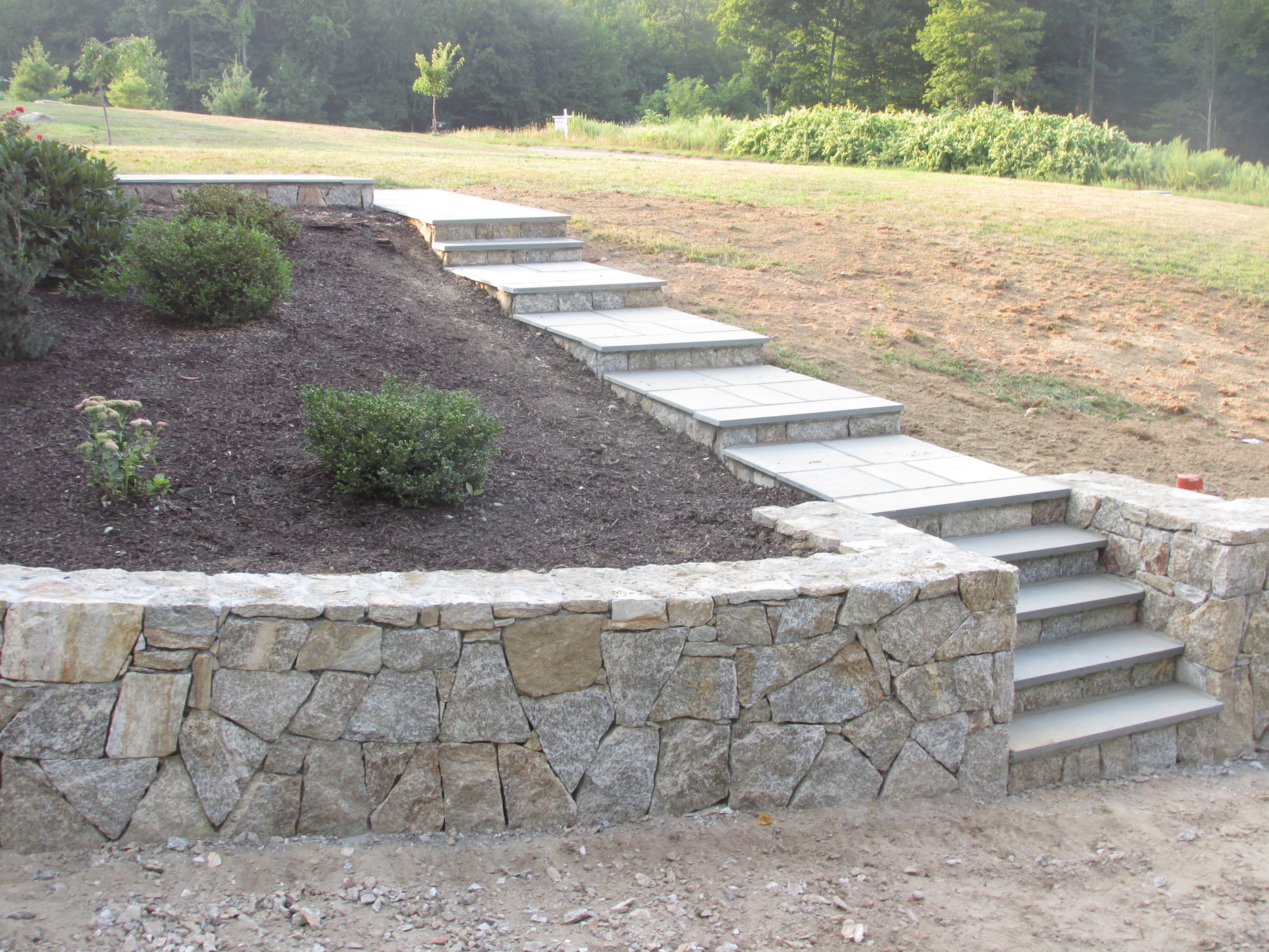 Mancini Pool Decks Natural Stone Wall Masonry in Connecticut - Mancini ...